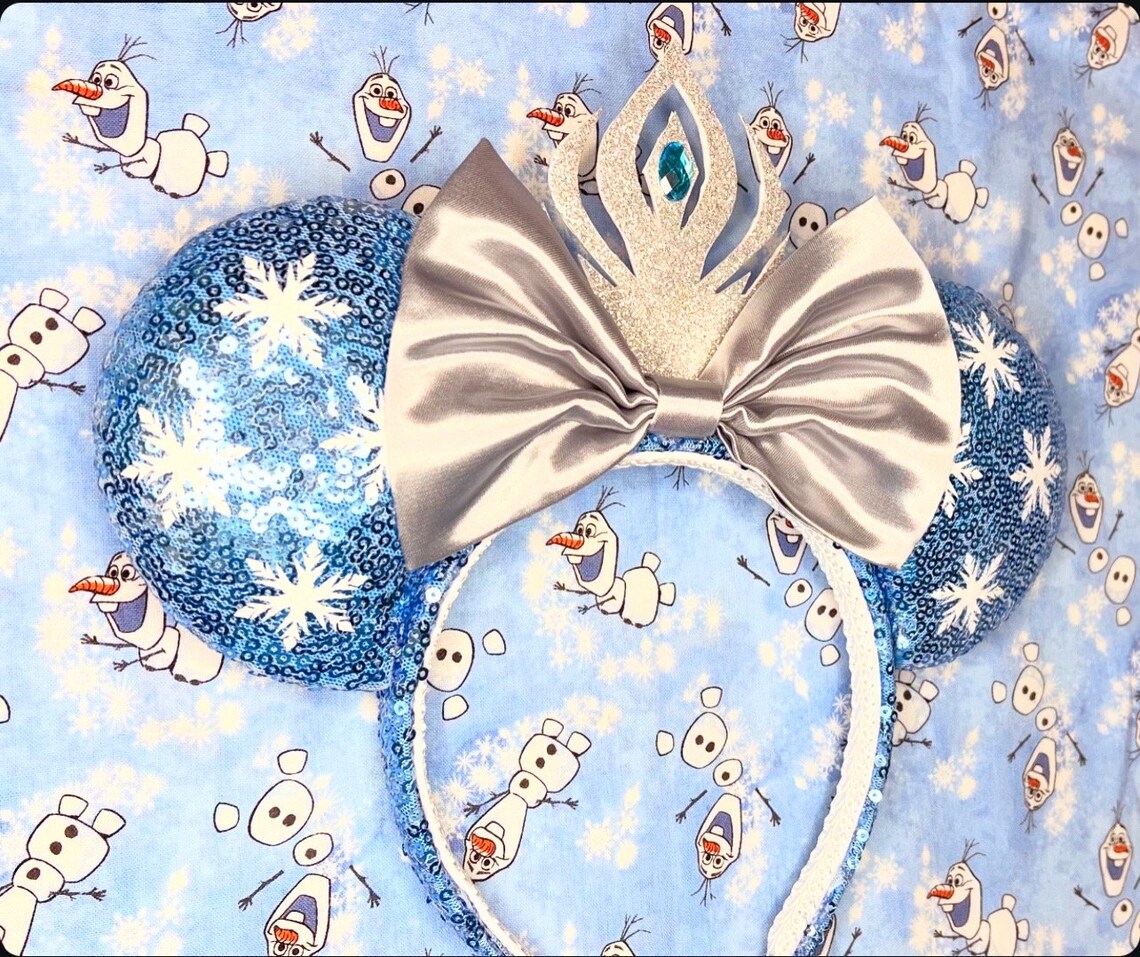 Frozen’s Queen Elsa Inspired Mickey Ears - Etsy