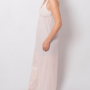 PIPPA DEE Vintage Nylon Negligee Sheer Nightgown Small Size Gift for ...
