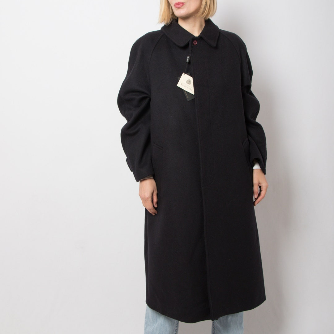 Timeless Vintage Long Blue Wool Coat Mens Long Overcoat Wool Overcoat ...