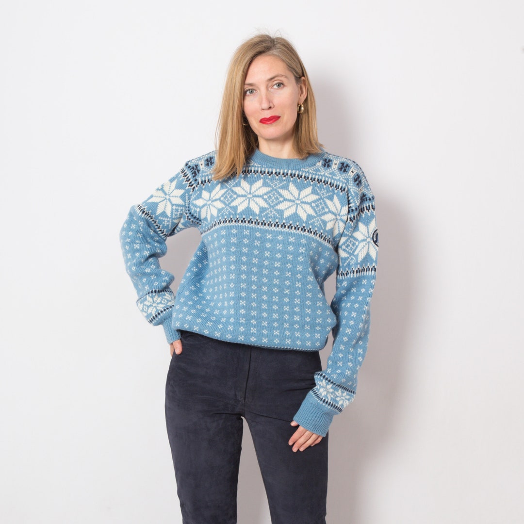 ITALIAN Wool Sweater Vintage Christmas Sweater Ski Wool Oversized ...