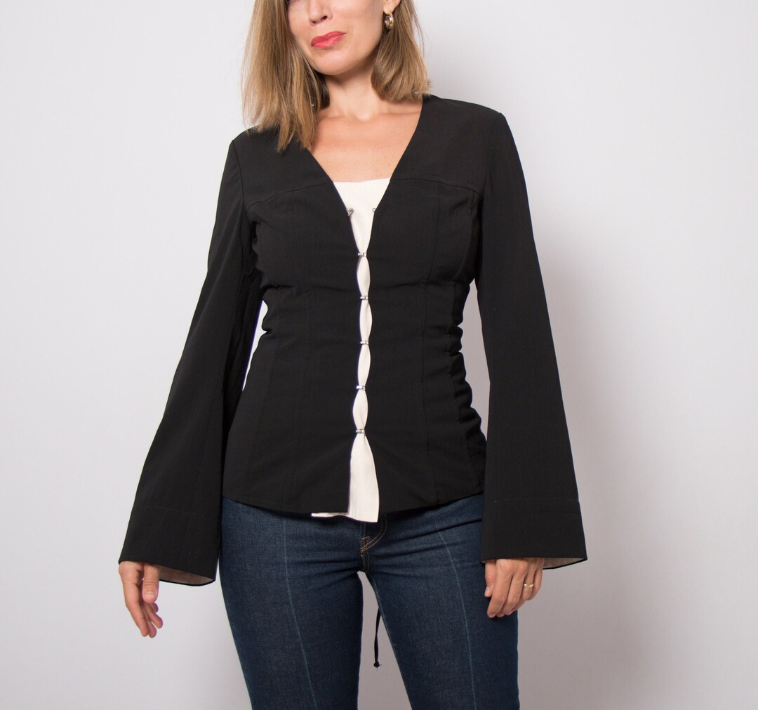 Rene Lezard Fairy Goth Blouse With Bell Sleeves Small Size - Etsy