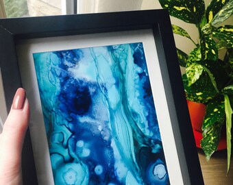 Alcohol Ink on Yupo. 'aphrodite' - Etsy UK