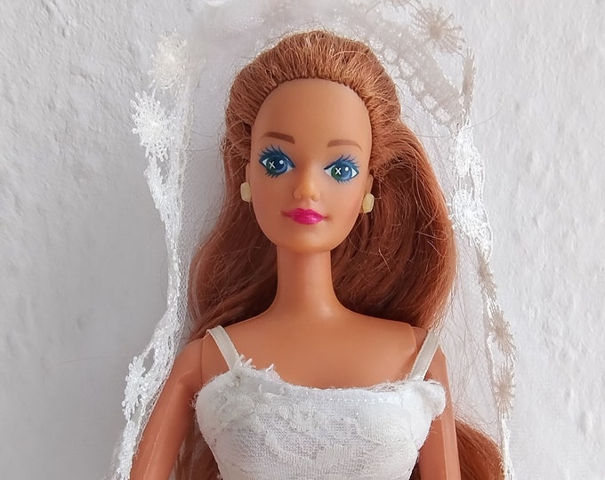 Wedding Day Midge Beautiful Bride Barbie Wedding Day Bride Red Hair ...
