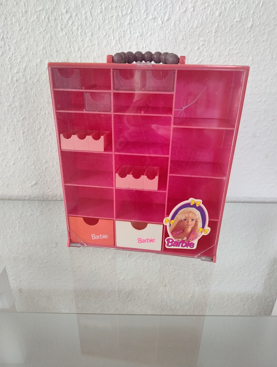 Barbie Tara Toy Organizer Storage Case Fashion Trunk Suitcase Portable ...