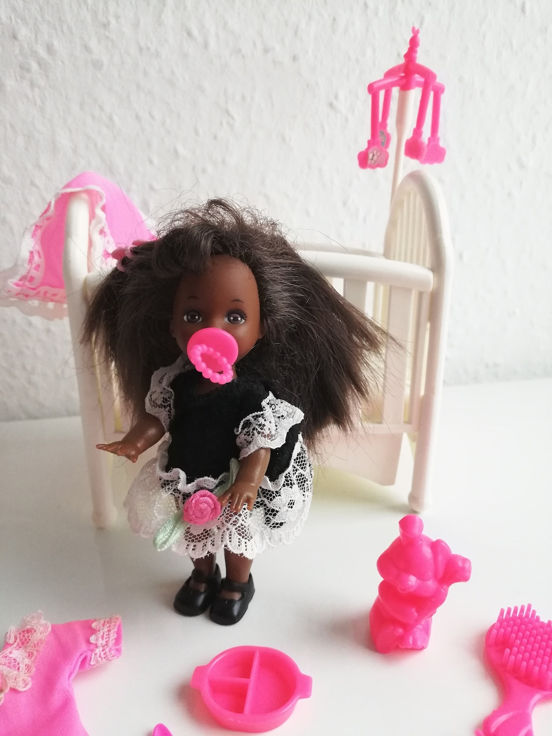 Kelly Shelly New Baby Sister of Barbie Bedtime Fun Little Sister Mattel ...