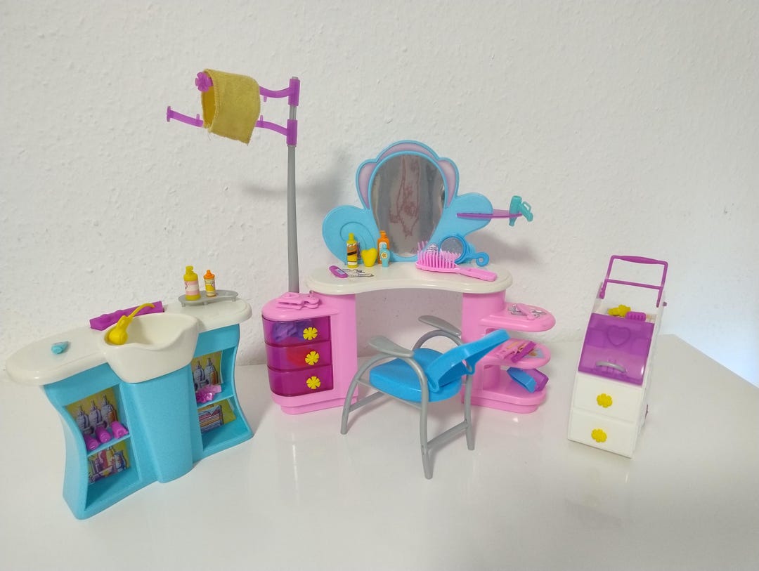 Barbie Cut N Style Salon Hair Saloon Playset Barbie Hairdresser Hair ...