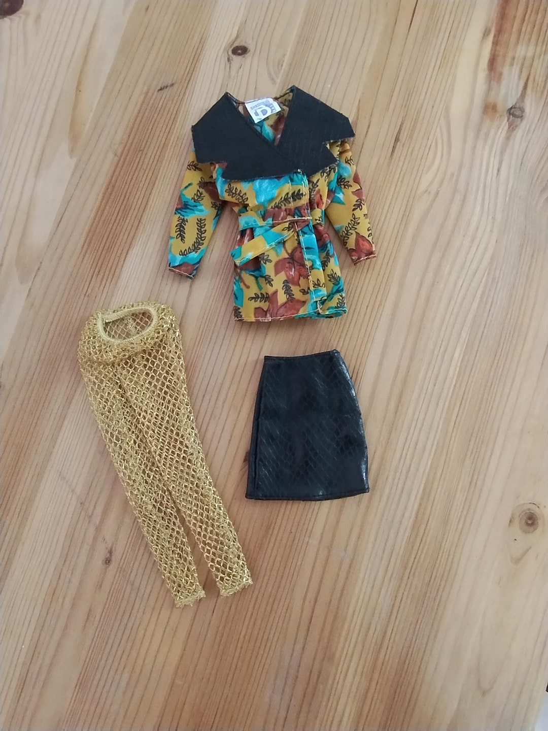 Barbie Pret à Porter Outfit Jacket Coat Blazer Skirt Tights 1993 #10765 ...