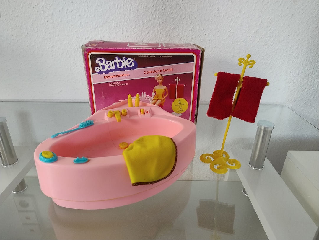 Barbie Dream Furniture Collection Luxury Bathtub Beauty Bath Barbie ...