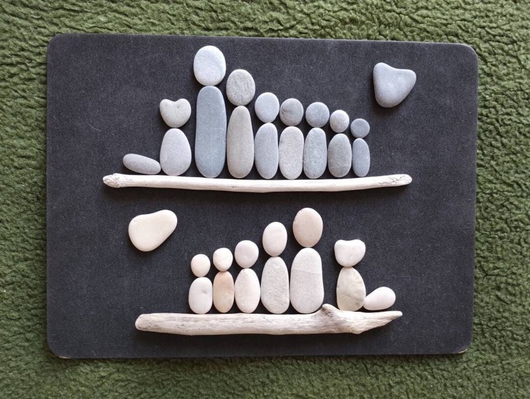 Pebble Stones Pebbles Pebble Sets People Cat Dog Couple Family Lovers ...