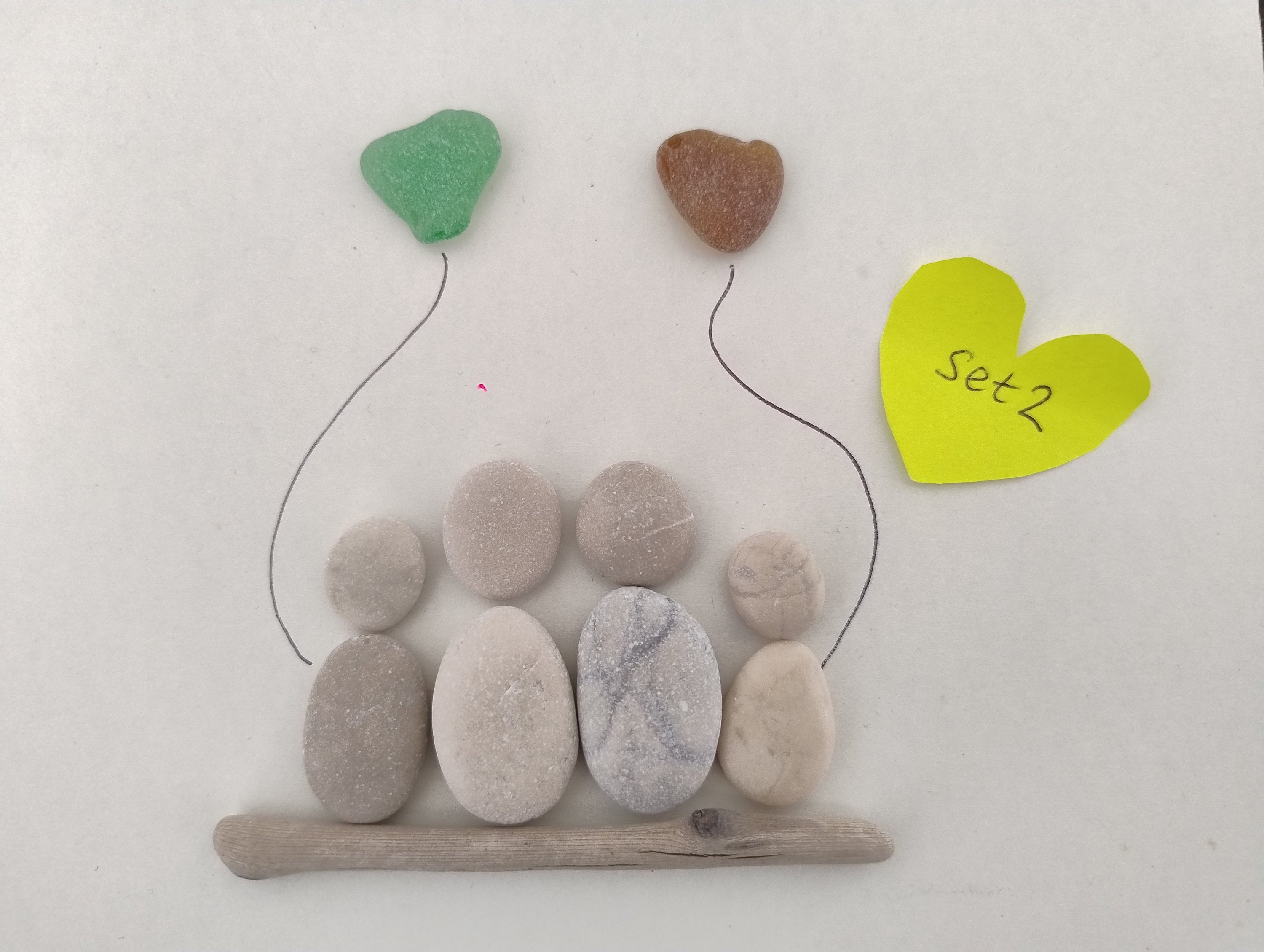 Pebbles Stones Pebbles Pebble Sea Glass Sets People Couple Family ...