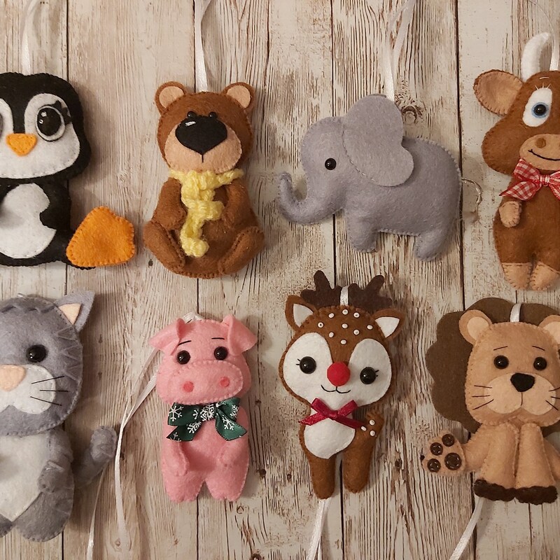Felt Forest Animals - Etsy