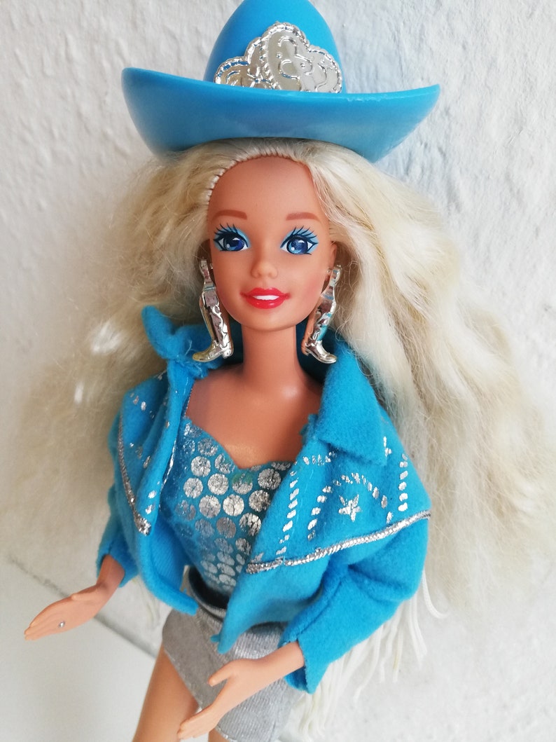 Western Stampin Barbie Cowgirl Doll Doll With Horse 1993 - Etsy