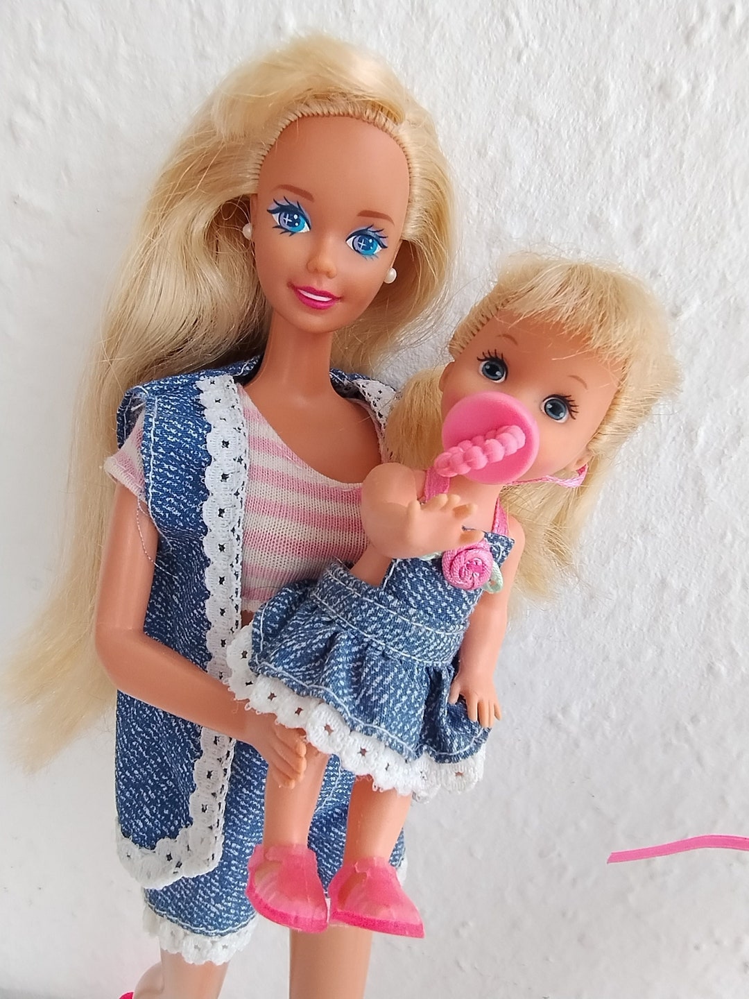 Mattel Stroll in Strollin Fun Barbie Kelly Shelly Mattel 1995 Vintage ...
