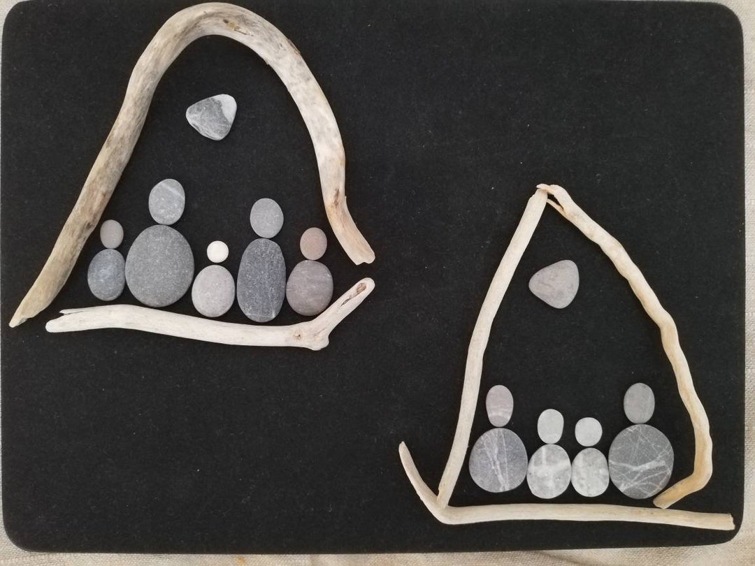 Pebble Stones Pebbles Pebble Sets People Couple Family Lovers Love ...