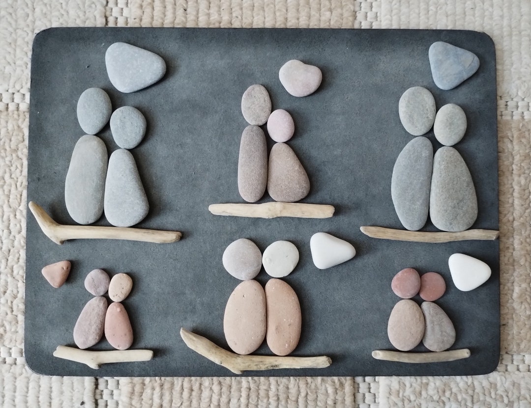 Pebbles Stones Pebbles Stone Figures Family Parents People Couple ...