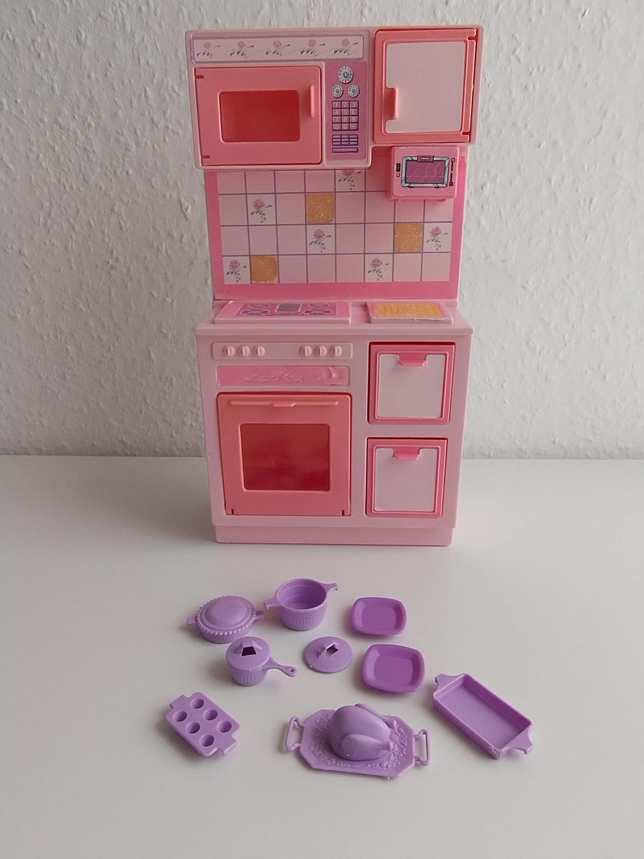 Barbie Pink Magic Cooking Center Kitchen Barbie Kitchen Cooking Center Microwave Oven Mattel Vintage 80s 90s Etsy Australia