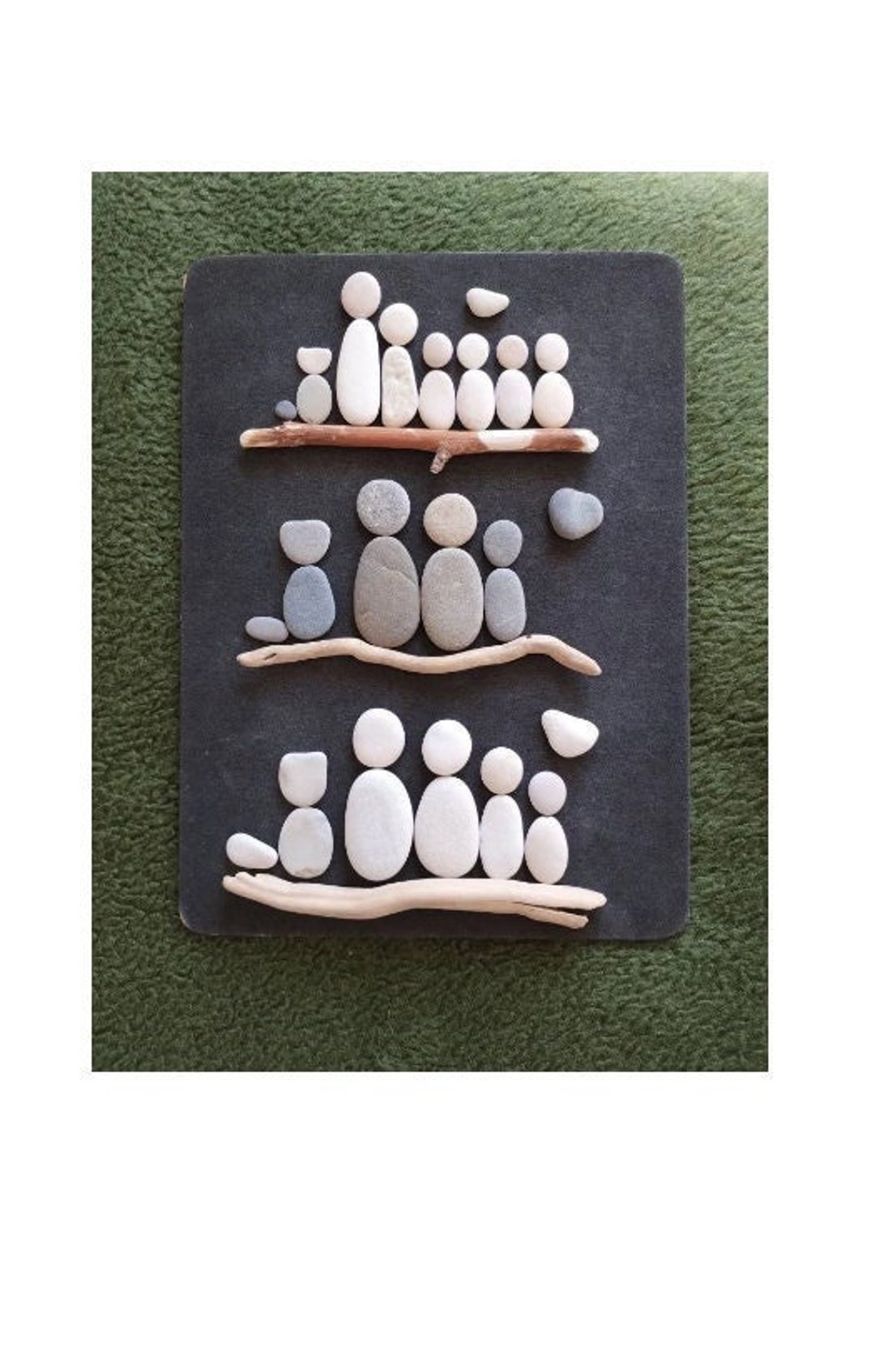Pebble Stones Pebbles Pebble People Pets Cat Dog Couple Family Children ...