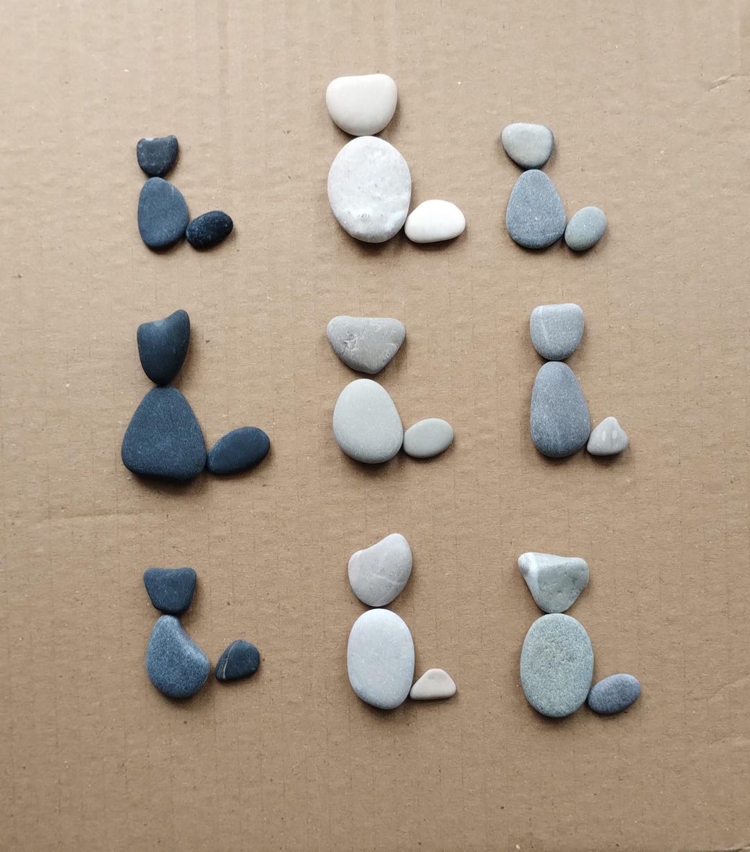 Pebbles Stones Pebbles Pebble Sets Pets Cat Dog Tomcat Kitten Four ...