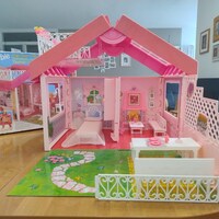 Vintage Barbie Dollhouse Size Kitchen Laundry Room Furniture With Sound ...
