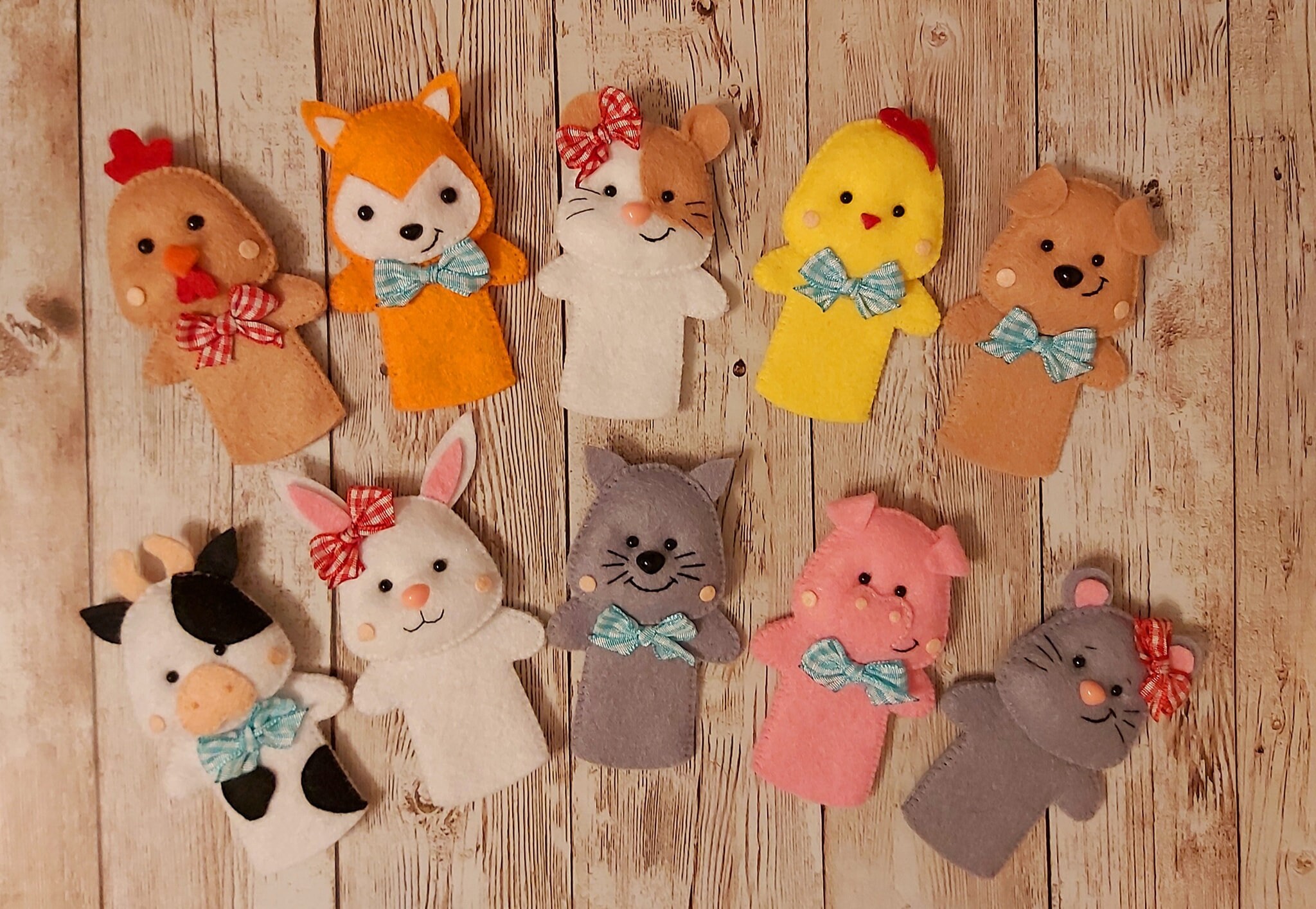 Finger Puppets Made of Felt Felt Puppets Puppet Show Animals - Etsy UK