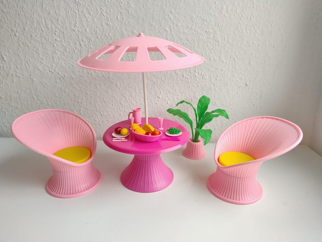 Barbie California Dream Patio Party Pool Party Playset Mattel 1987 ...