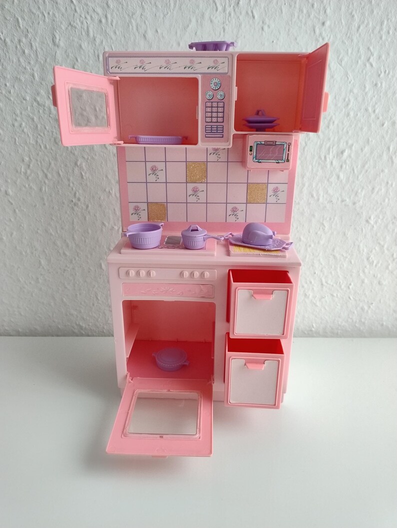 Barbie Pink Magic Cooking Center Kitchen Barbie Kitchen Cooking Center ...