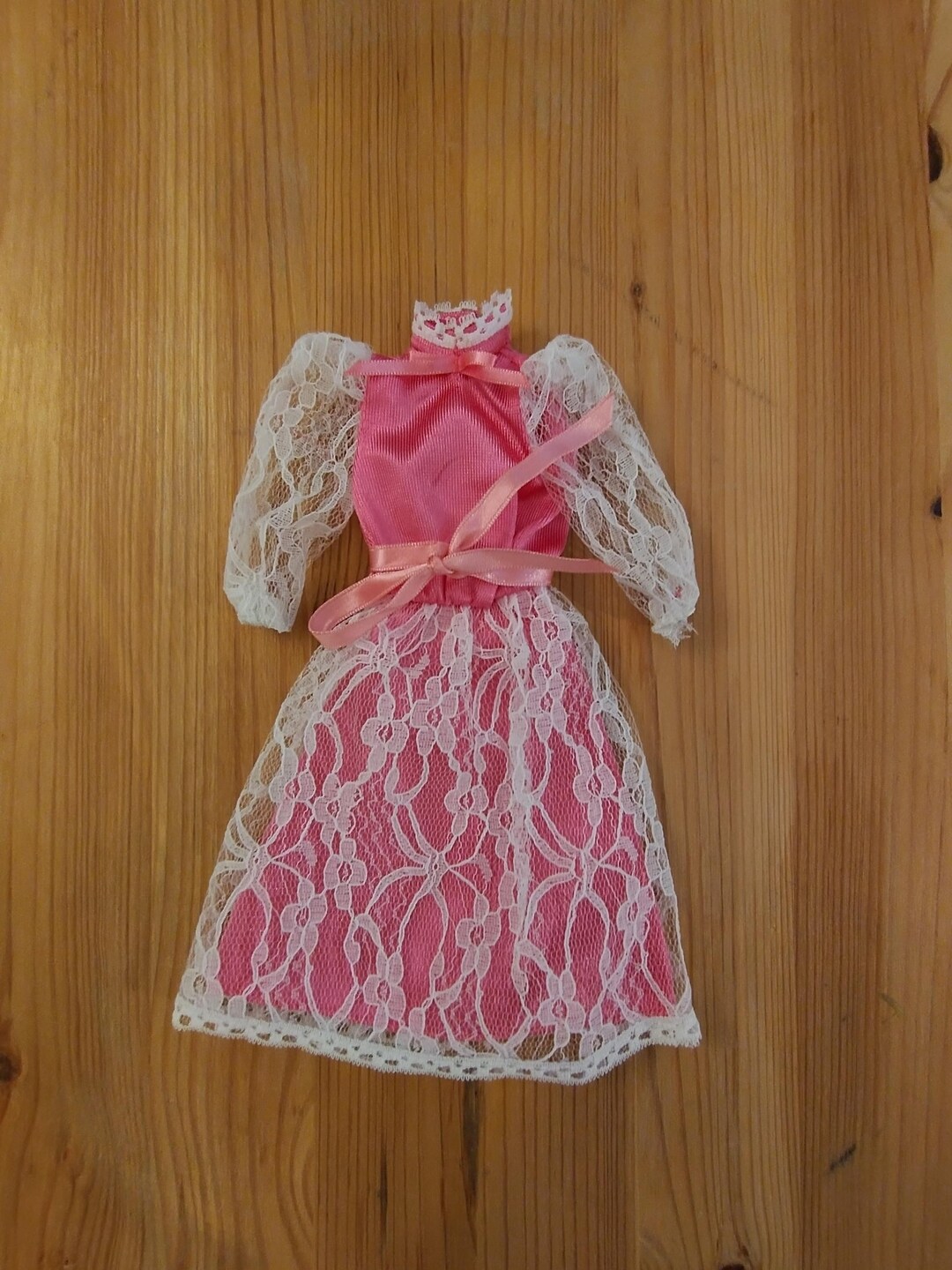 Barbie Heart Family Mom Dress Pink White Lace Dress in Pink White Lace ...