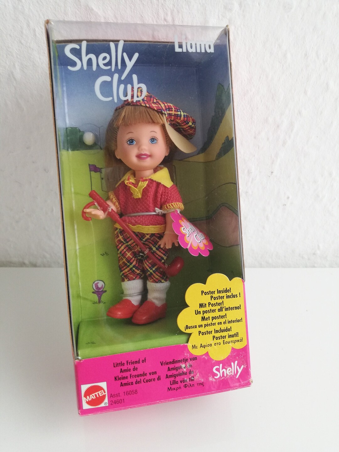 Barbie Kelly Shelly Club Golfer Liana Doll 16058 Mattel 1999 Year OVP ...