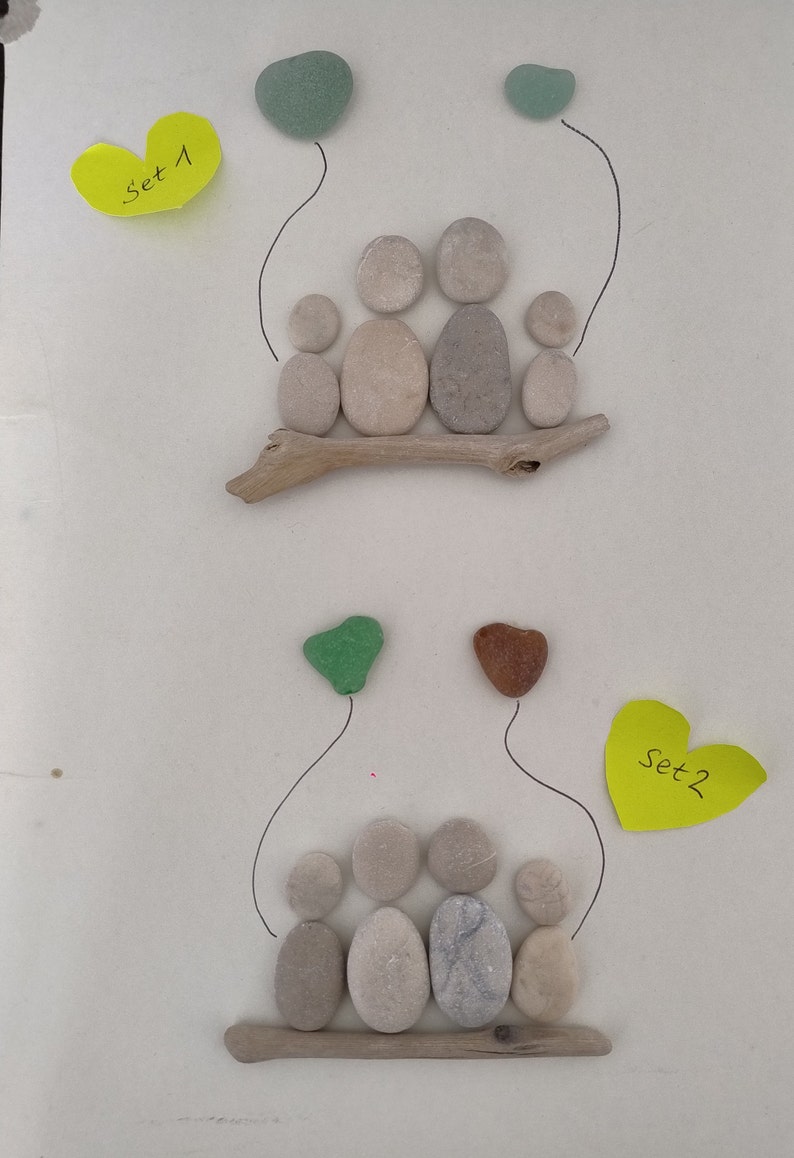 Pebbles Stones Pebbles Pebble Sea Glass Sets People Couple Family ...