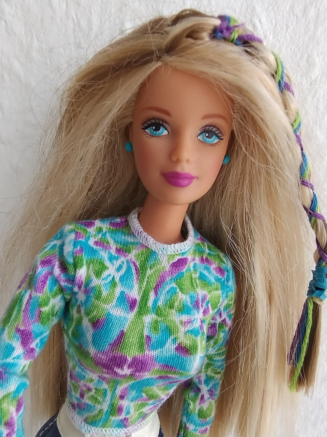 Tie Dye Batik Fun Barbie Mackie Face Mattel 1998 Vintage - Etsy