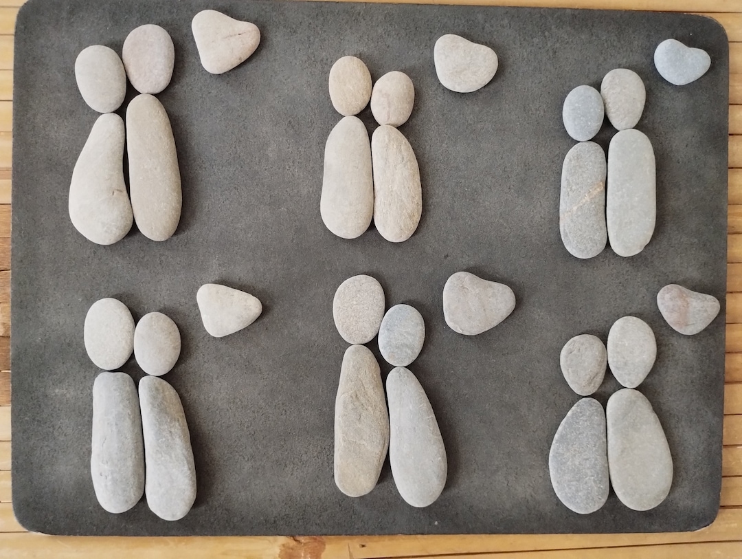 Pebbles Stones Pebbles Stone Figures Family Parents People Couple ...