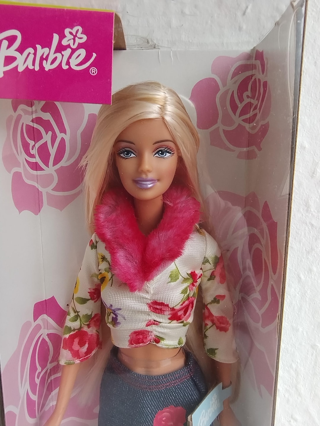 Barbie Really Rosy Rose Roses Barbie Doll Mattel 2003 Vintage OVP NRFB ...