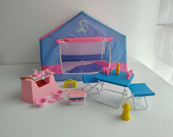 Barbie Camping Set Playset With Tent Barbie Camping Tent With ...