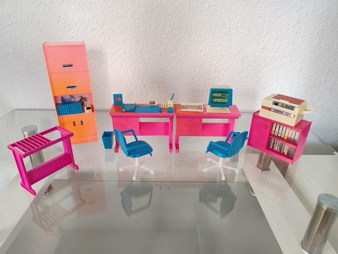 Barbie at Work Travel Agent Travel Agency Playset 80s 1986 Mattel ...