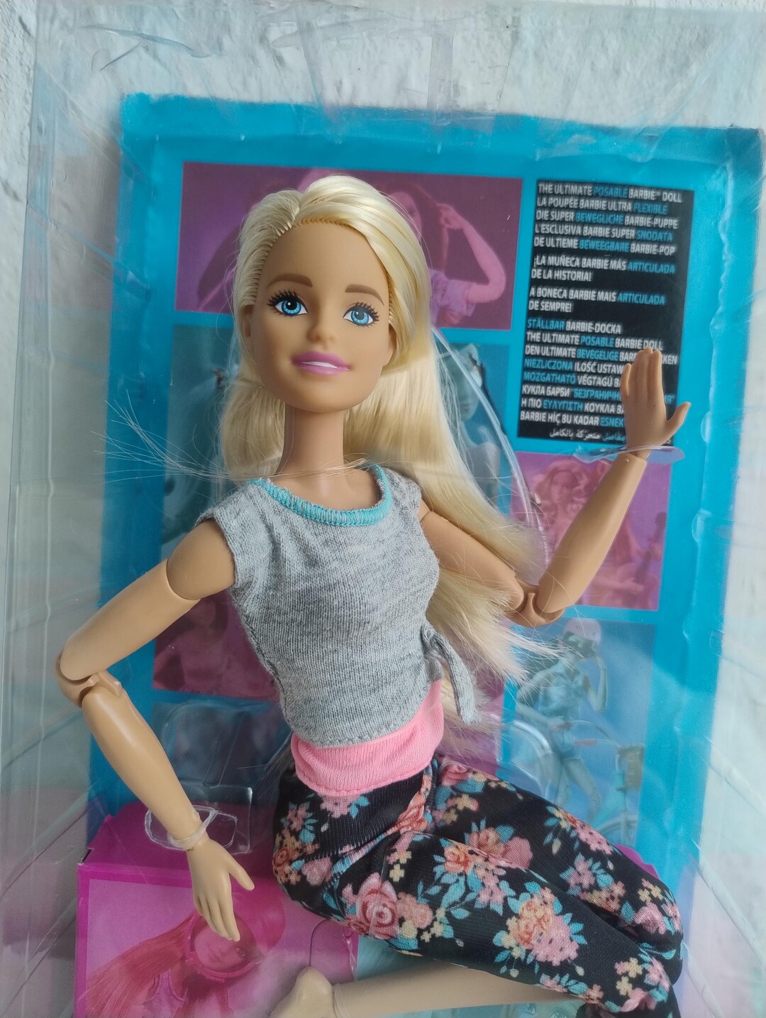 Made to Move Barbie Doll Blonde Yoga Gymastic Ultimate Posable Mattel ...