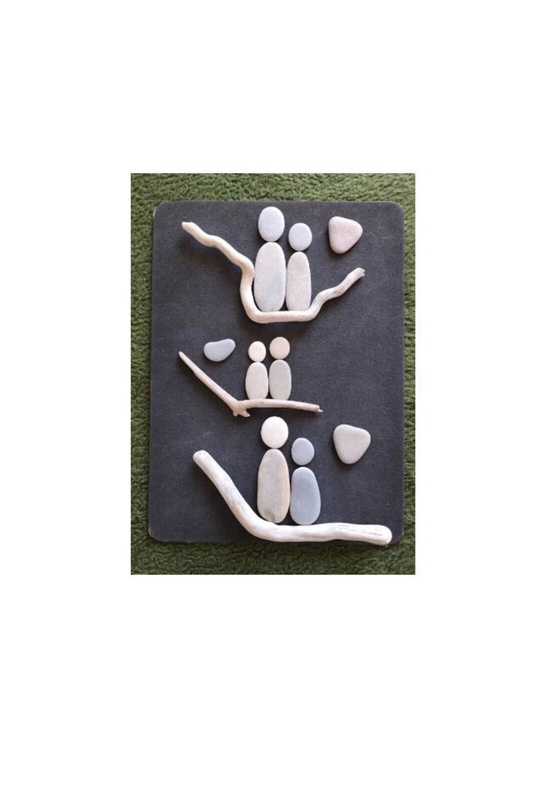 Pebble Stones Pebbles Stone Figures Family Parents People Couple Lovers ...