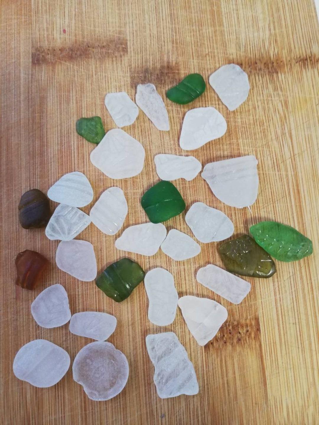 Sea Glass Set 30 Pieces Beach Glass Beach Shards With Embossing Shell ...