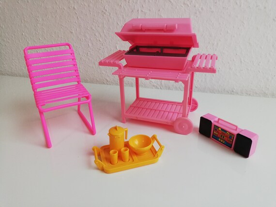 Barbie bbq grill furniture & accessory set store