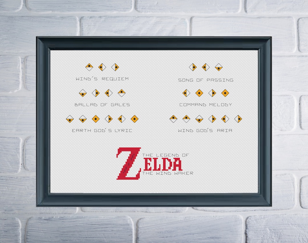 Legend of Zelda - the Wind Waker Songs | Cross Stitch Pattern PDF ...