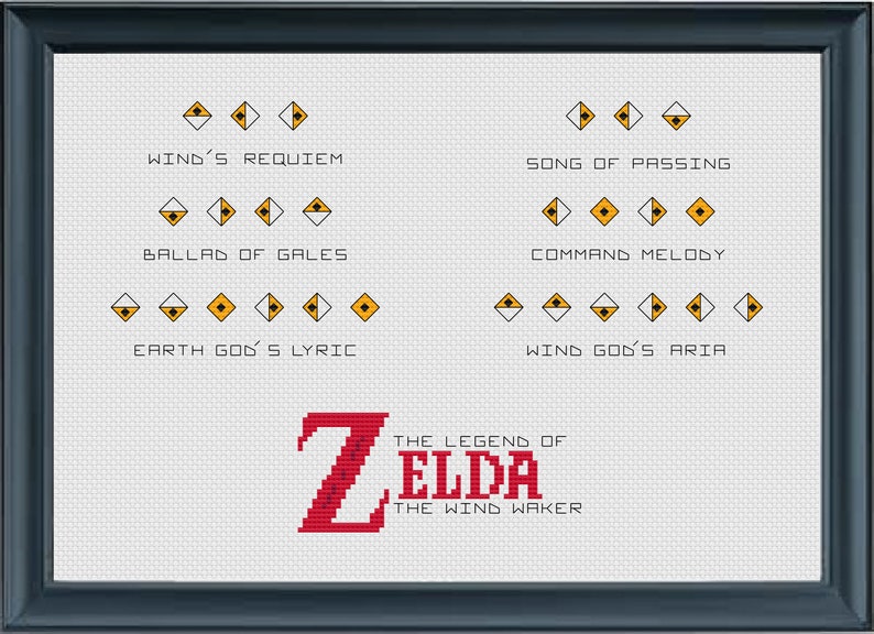 Legend of Zelda - the Wind Waker Songs | Cross Stitch Pattern PDF ...