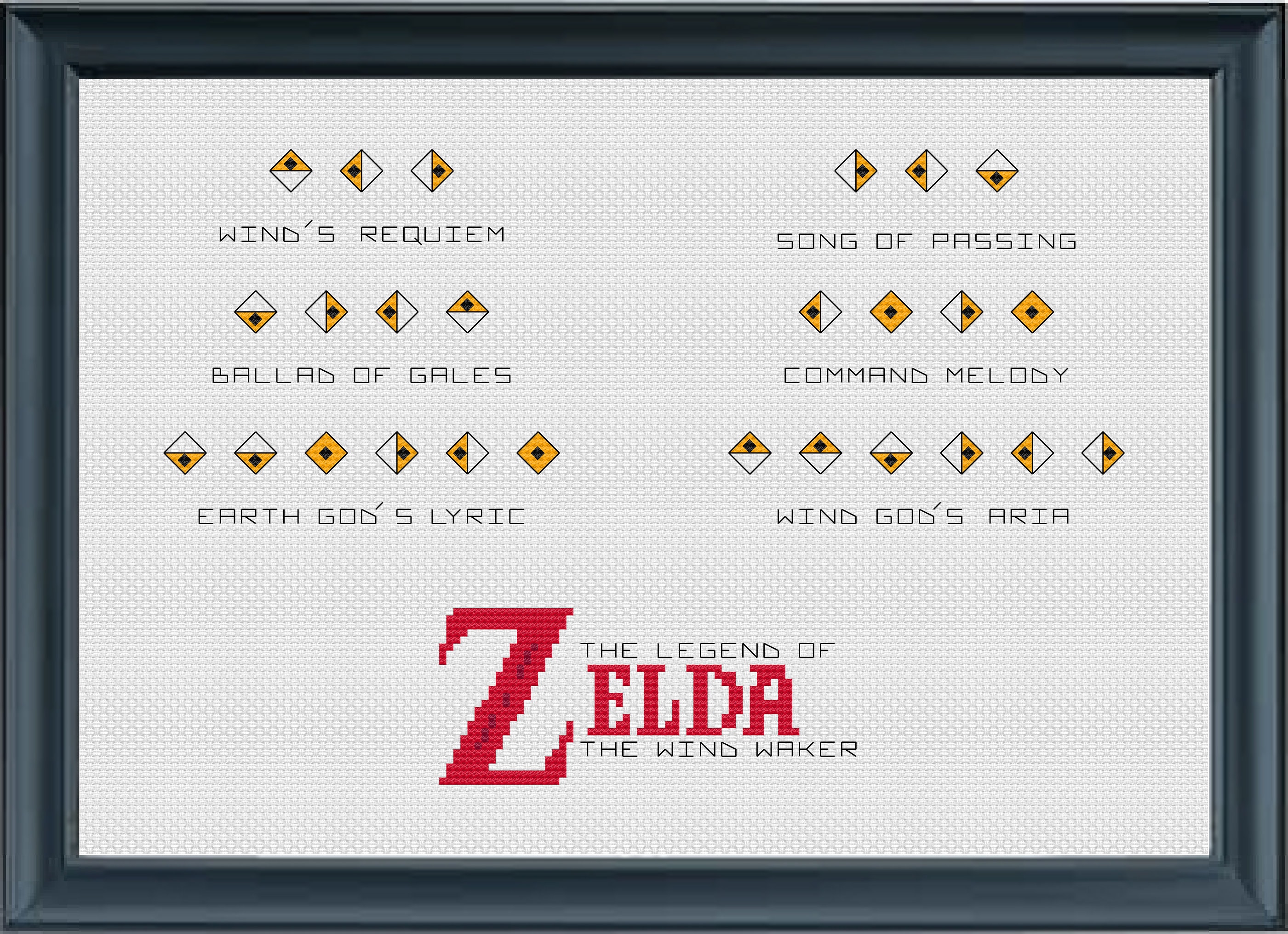 Legend of Zelda - the Wind Waker Songs | Cross Stitch Pattern PDF ...