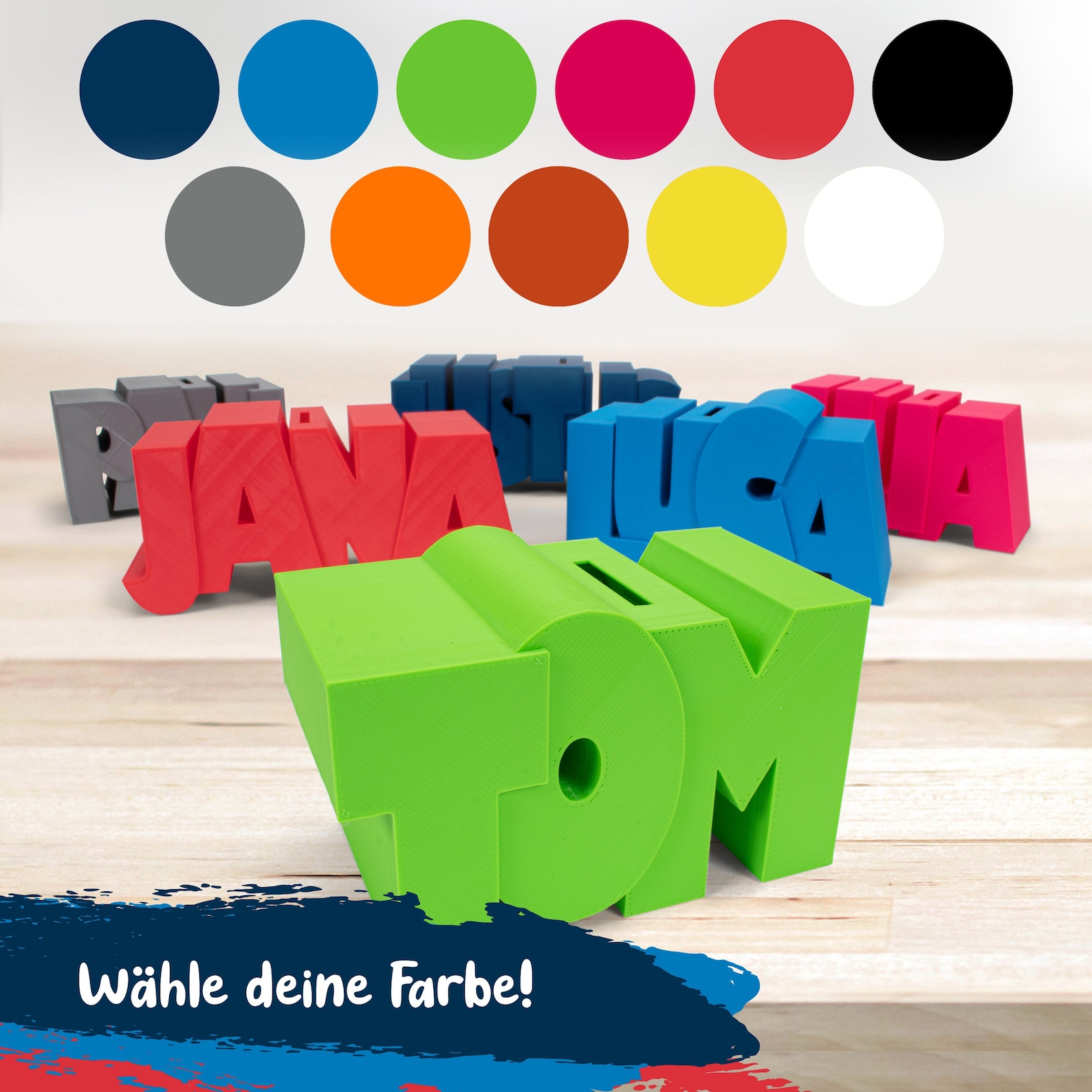 Personalized Money Box Custom Name Money Box Monogram Piggy Bank ...