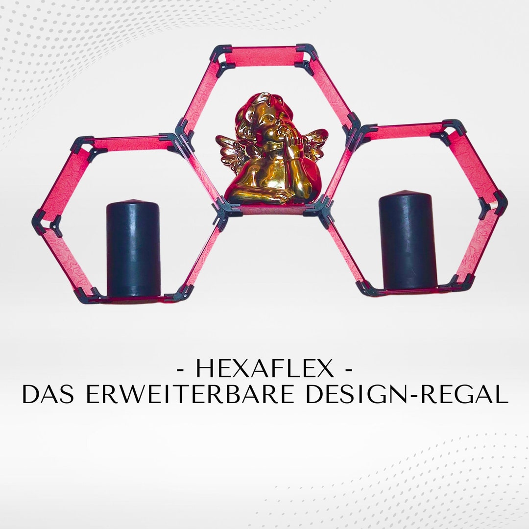 Hexaflex the Expandable Design Shelf Choice of Colors Wall Shelf, Shelving System, Hexagon - Etsy