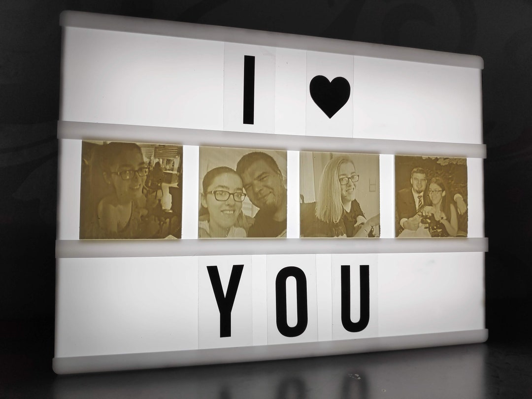 3D Photos LED Light Box Light Box A4 Personalized Decoration Pictures ...