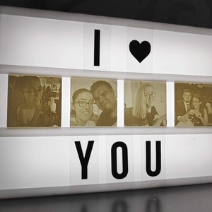 3D Photos LED Light Box Light Box A4 Personalized Decoration Pictures ...