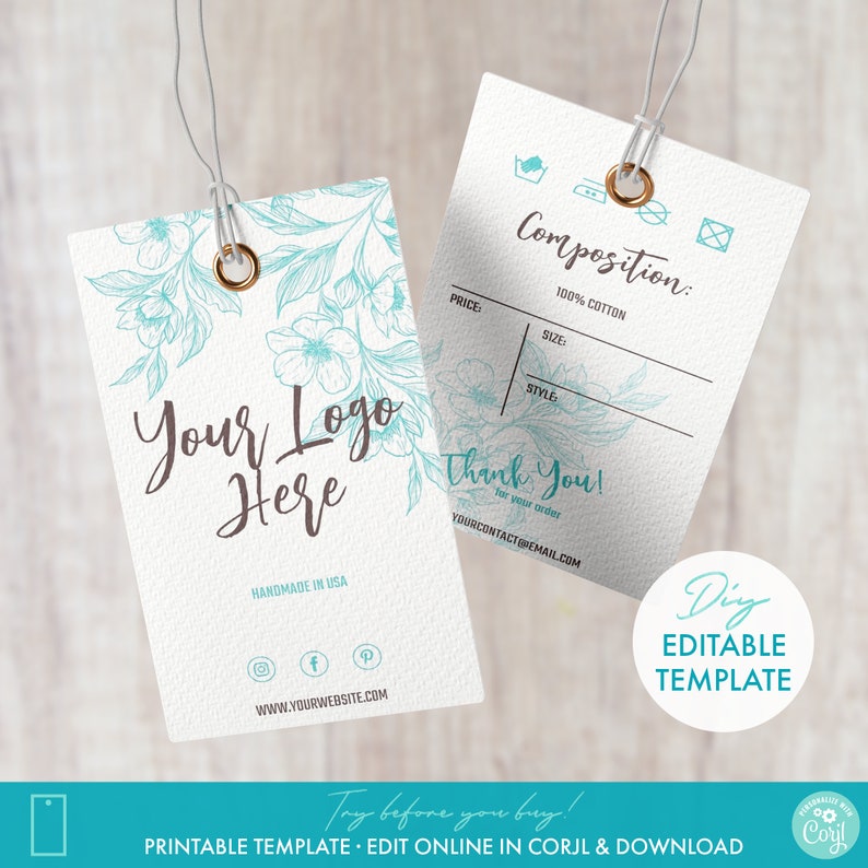 Editable Price Tags Printable Template 2x3.5 | Etsy