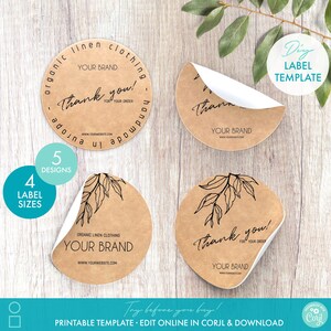 Editable Business Branding Bundle Templates - Printable Clothing Hang ...