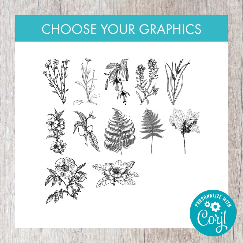 Fully Editable Botanical Body Product Label Template 4 Sizes - Etsy