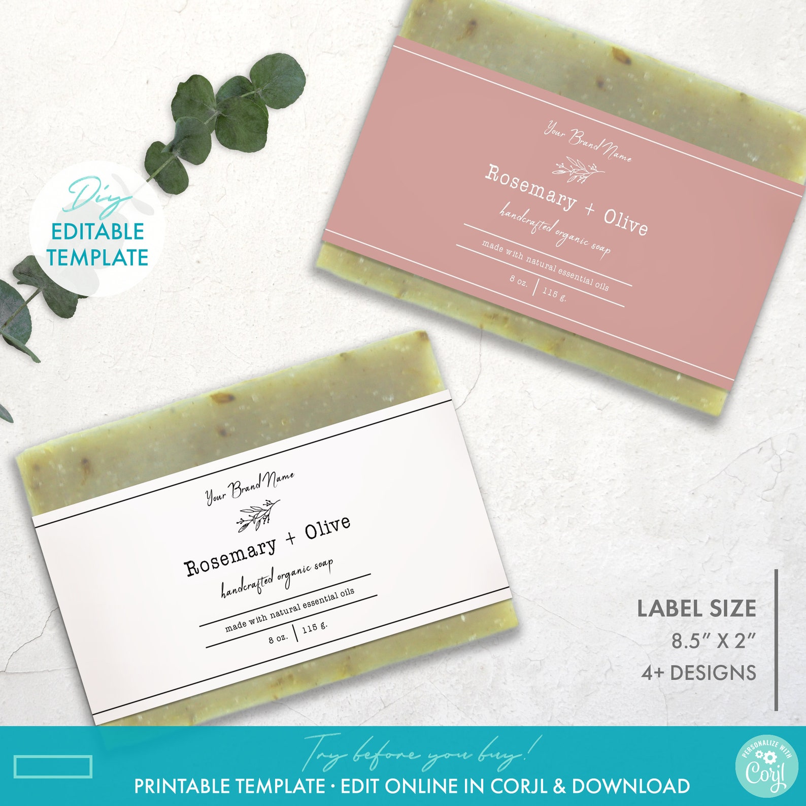 Editable Bar Soap Label Template Printable Custom Soap Label - Etsy
