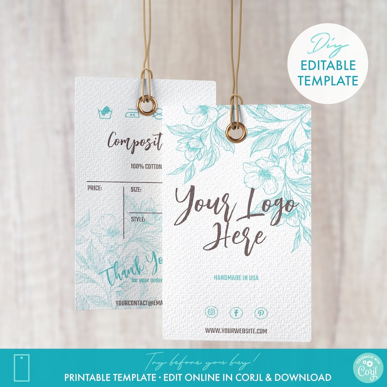 Editable Price Tags Printable Template 2x3.5 | Etsy